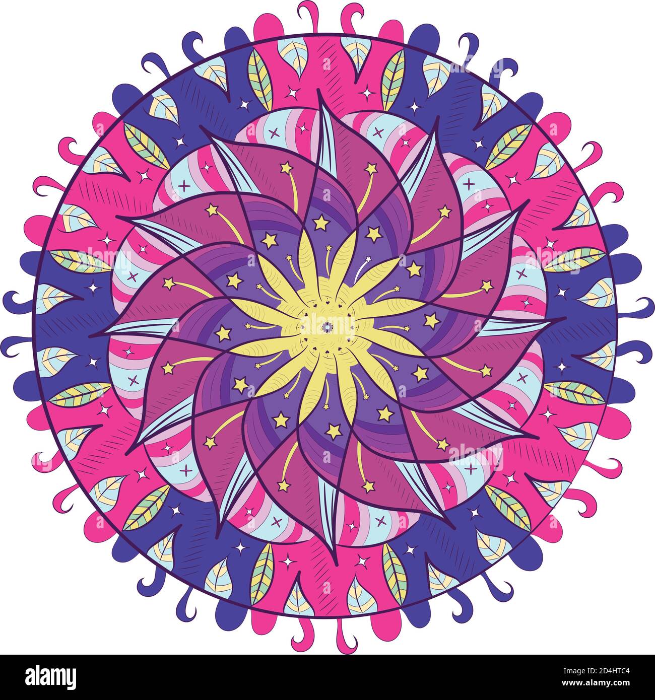 Mandala floral pattern Stock Vector Image & Art - Alamy
