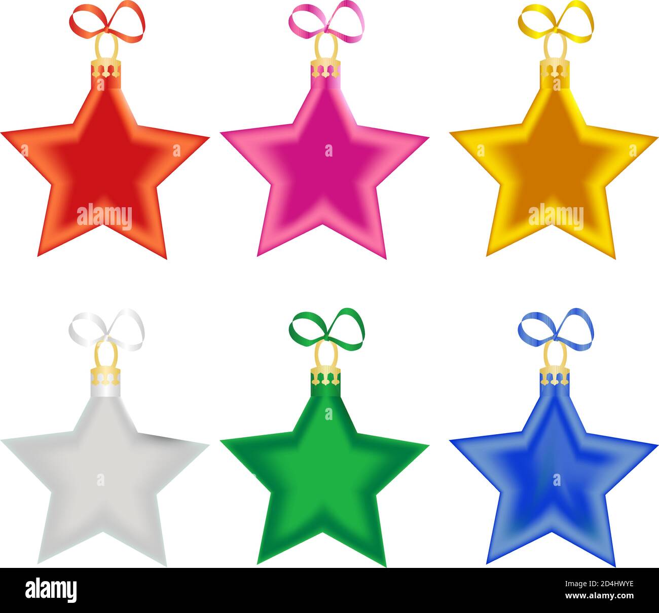 Christmas decorations on blue Stock Vector Images - Alamy
