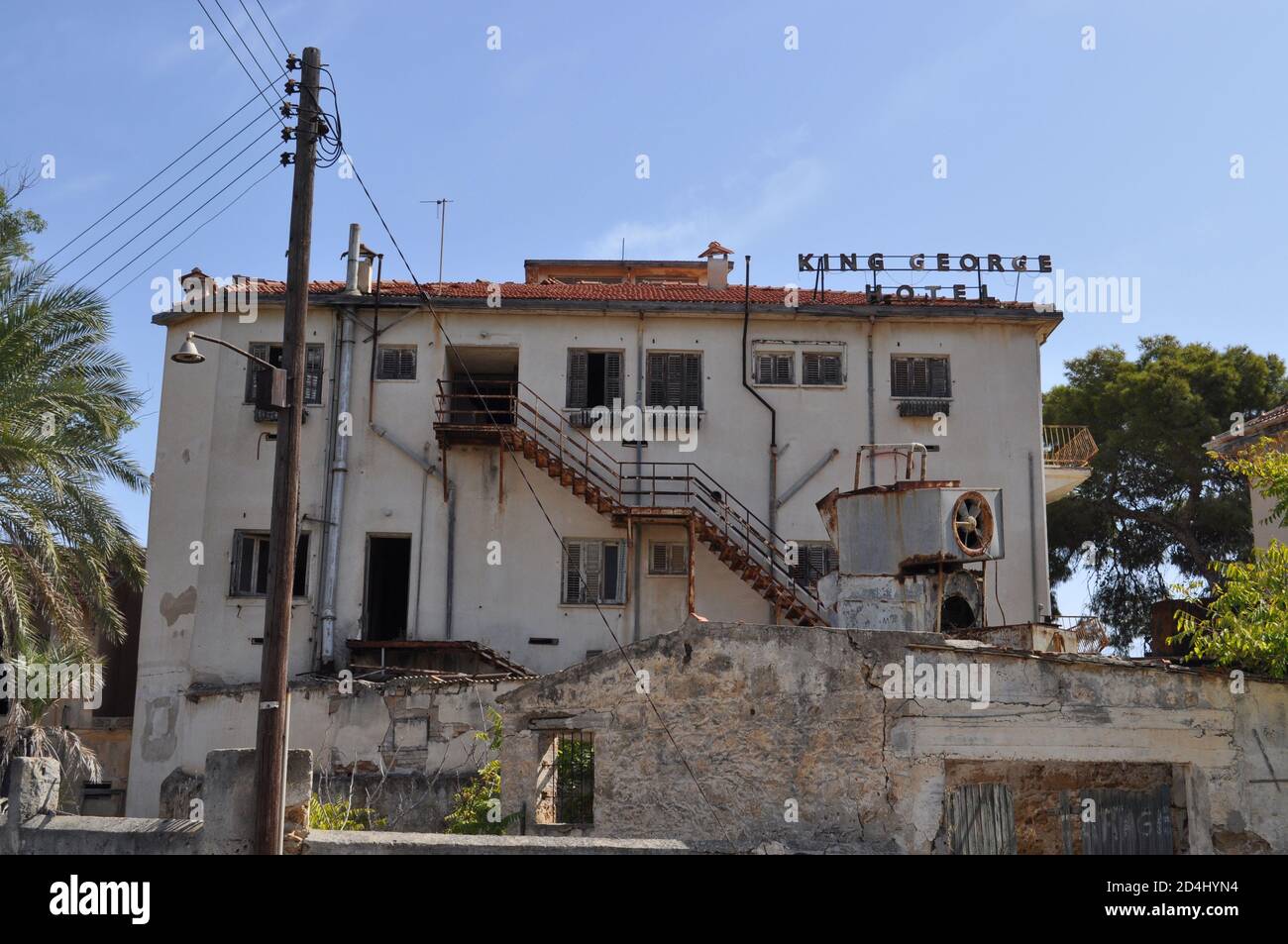 Partially fenced off hi-res stock photography and images - Alamy