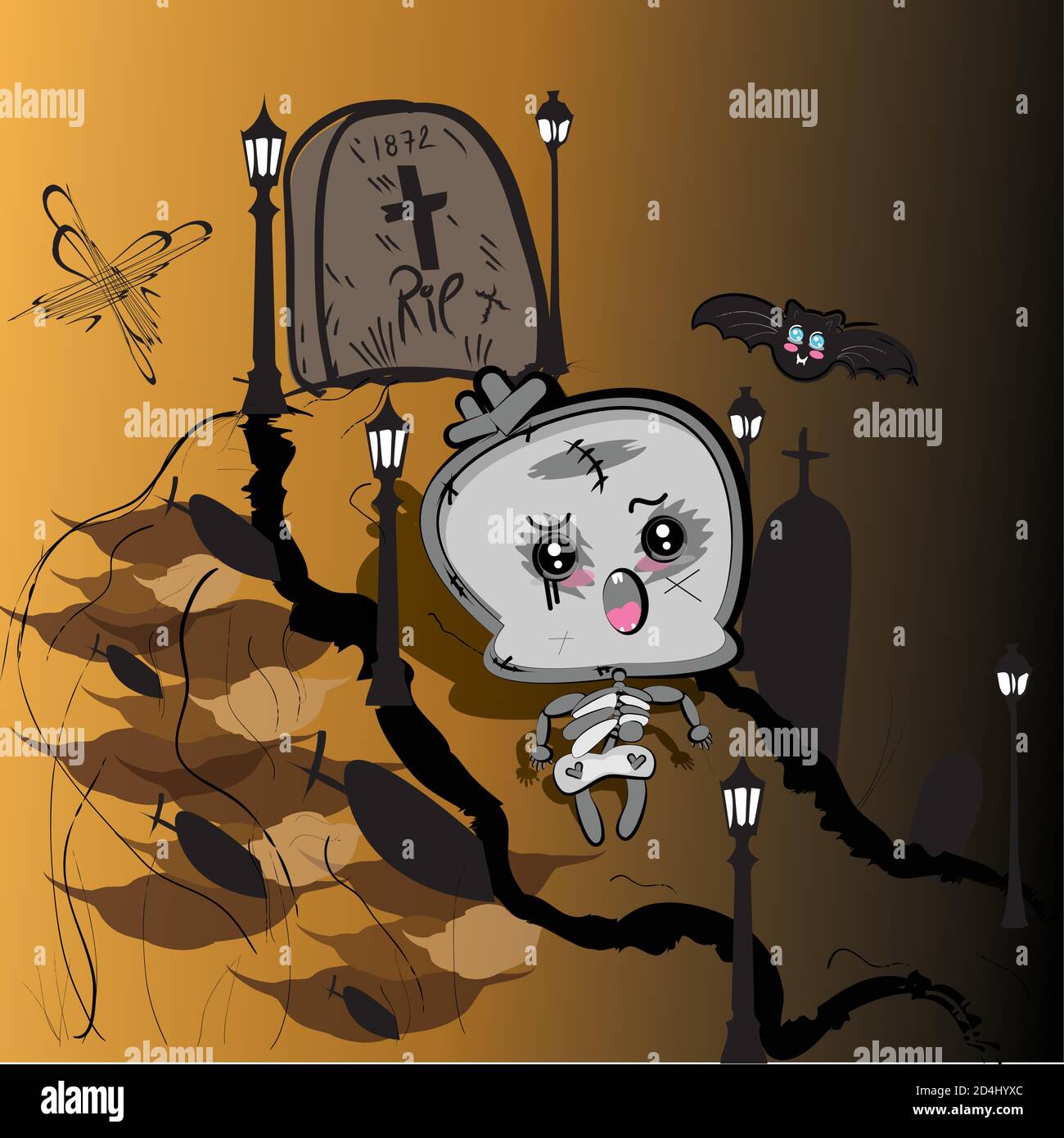 Cemetery Stock Vector Images - Alamy