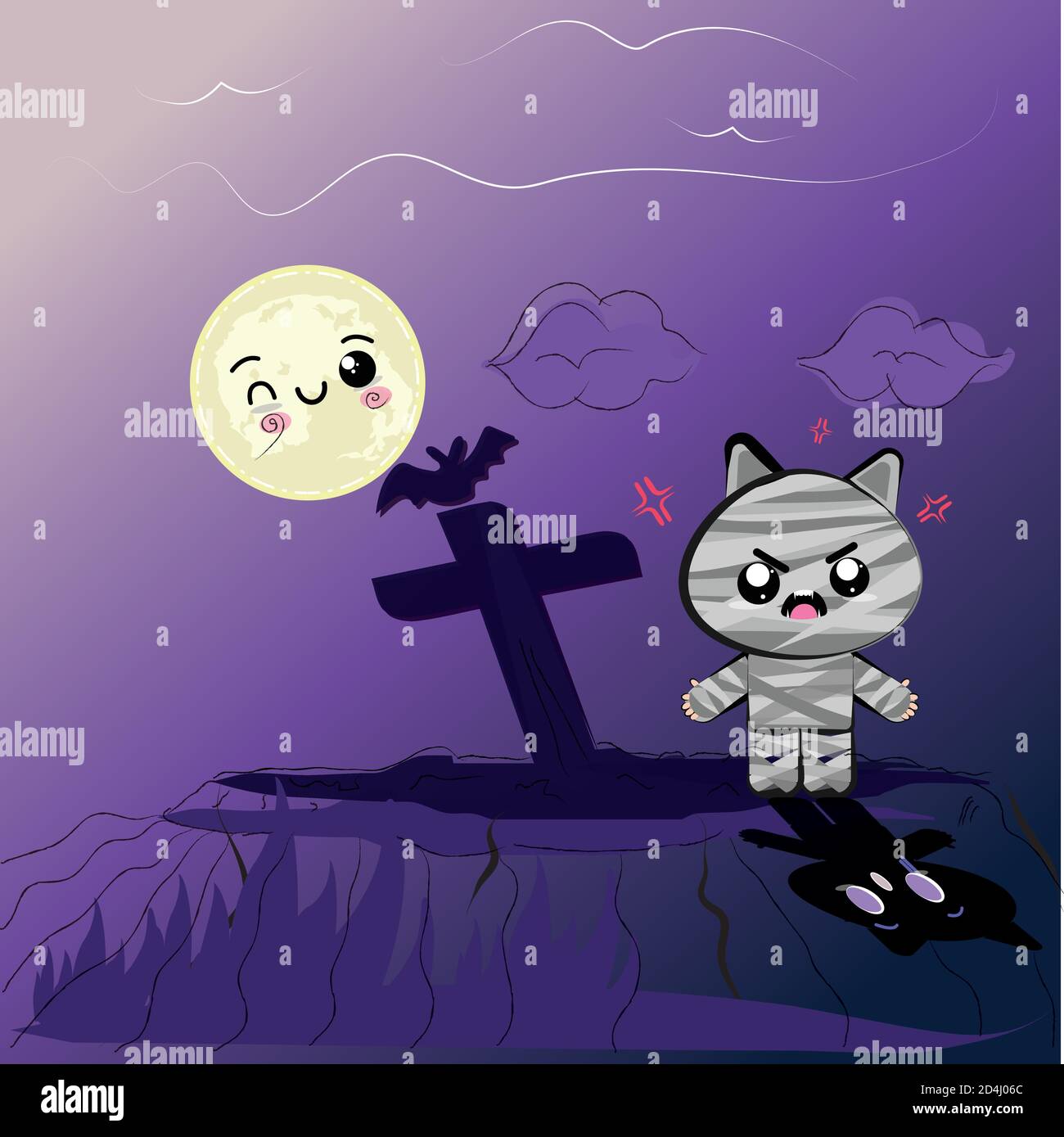 Halloween ghost pumpkin mummy Stock Vector Images - Alamy