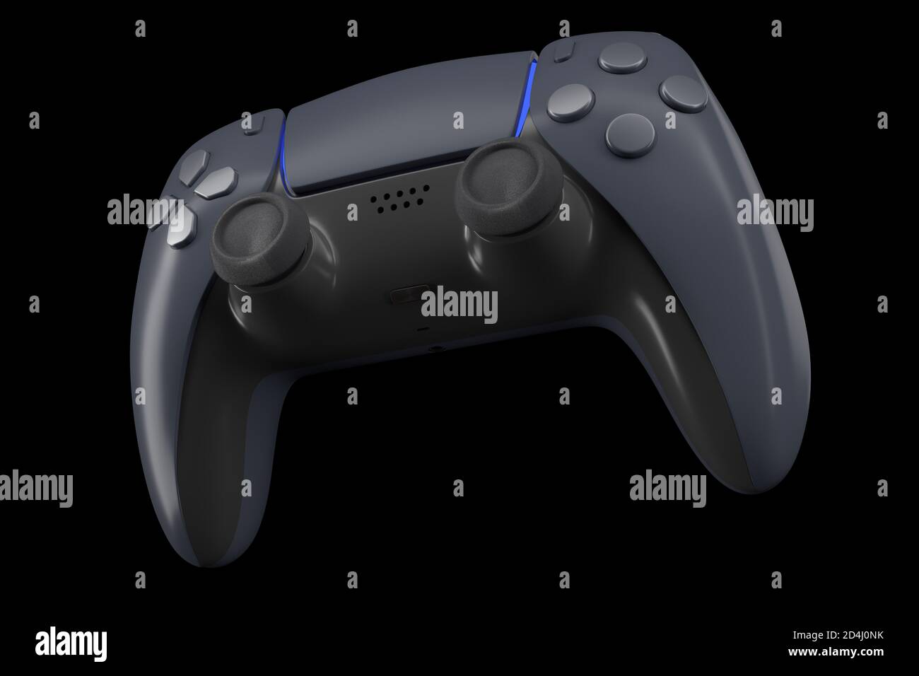 Realistic video game controller isolated on black with clipping path ...