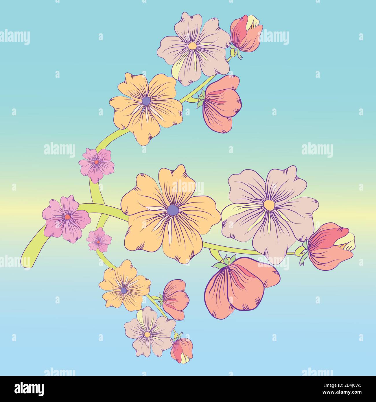 Sketch of a flower Stock Vector Image & Art - Alamy