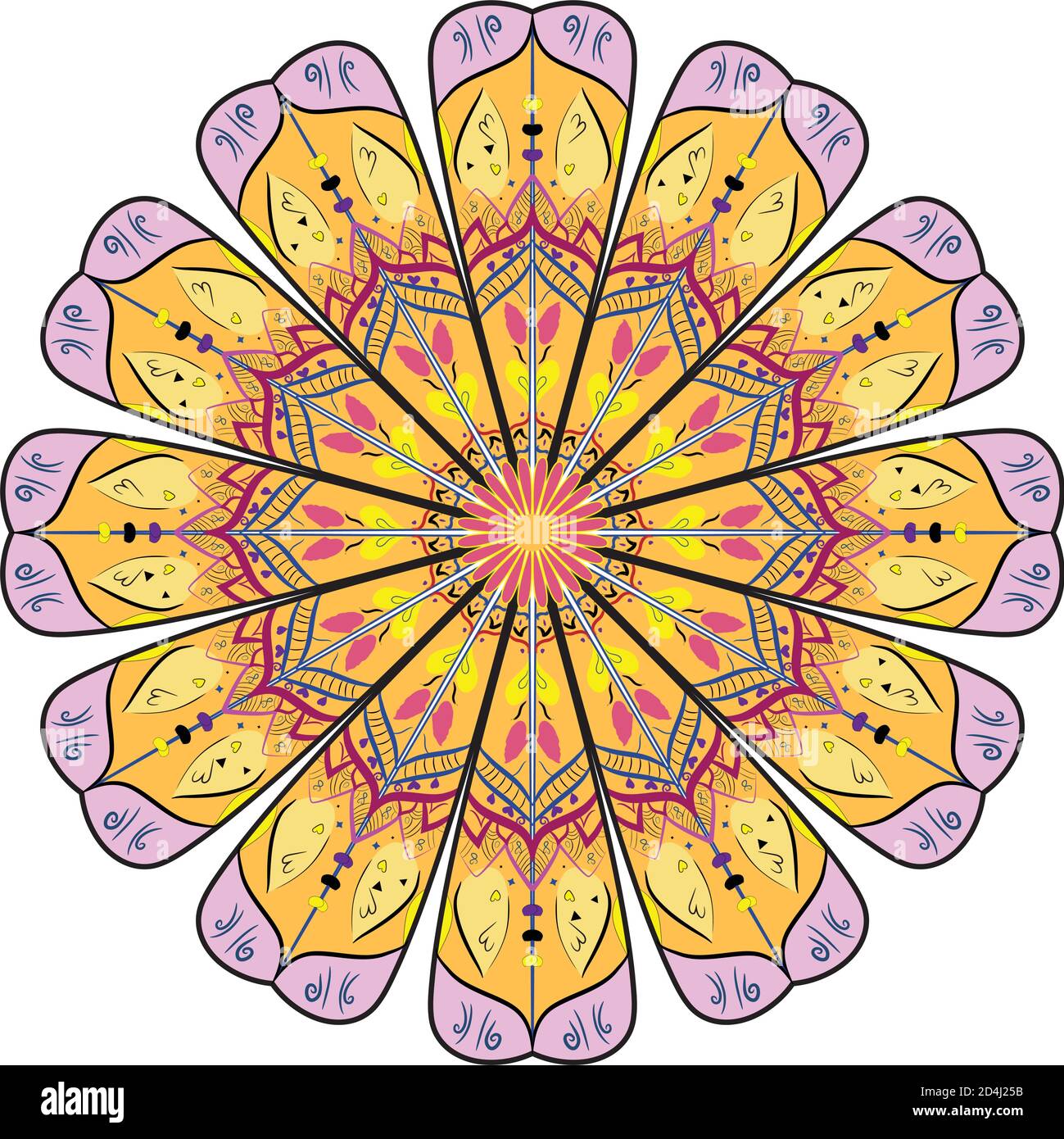Mandala floral pattern Stock Vector Image & Art - Alamy