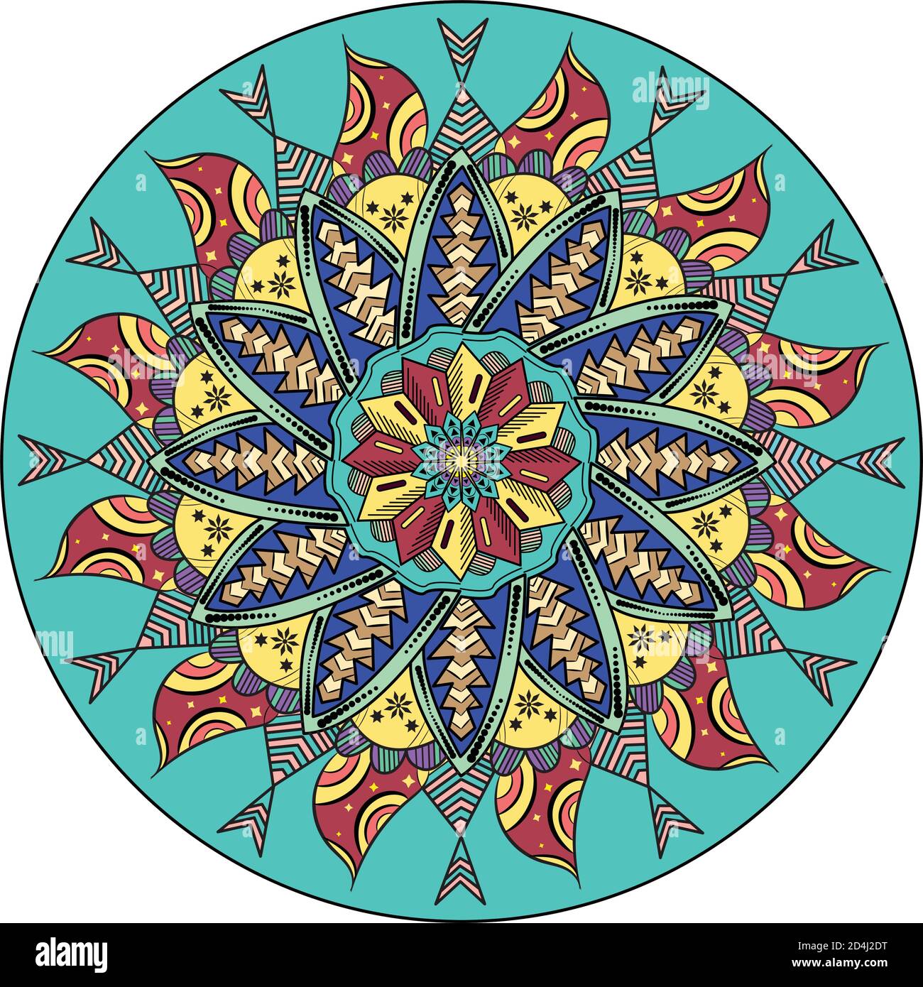 Mandala floral pattern Stock Vector Image & Art - Alamy