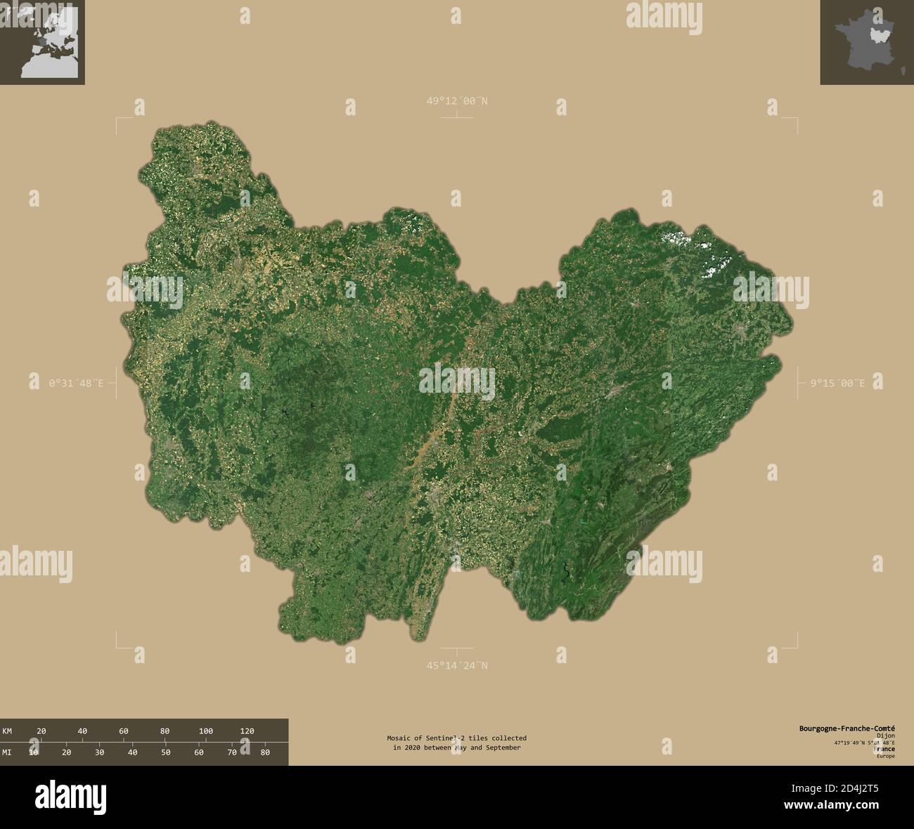 Burgundy region map hi-res stock photography and images - Alamy