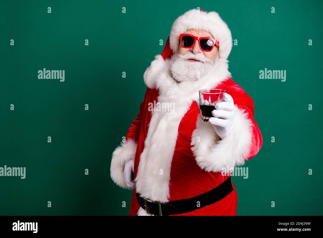 Santa Drinking Whiskey