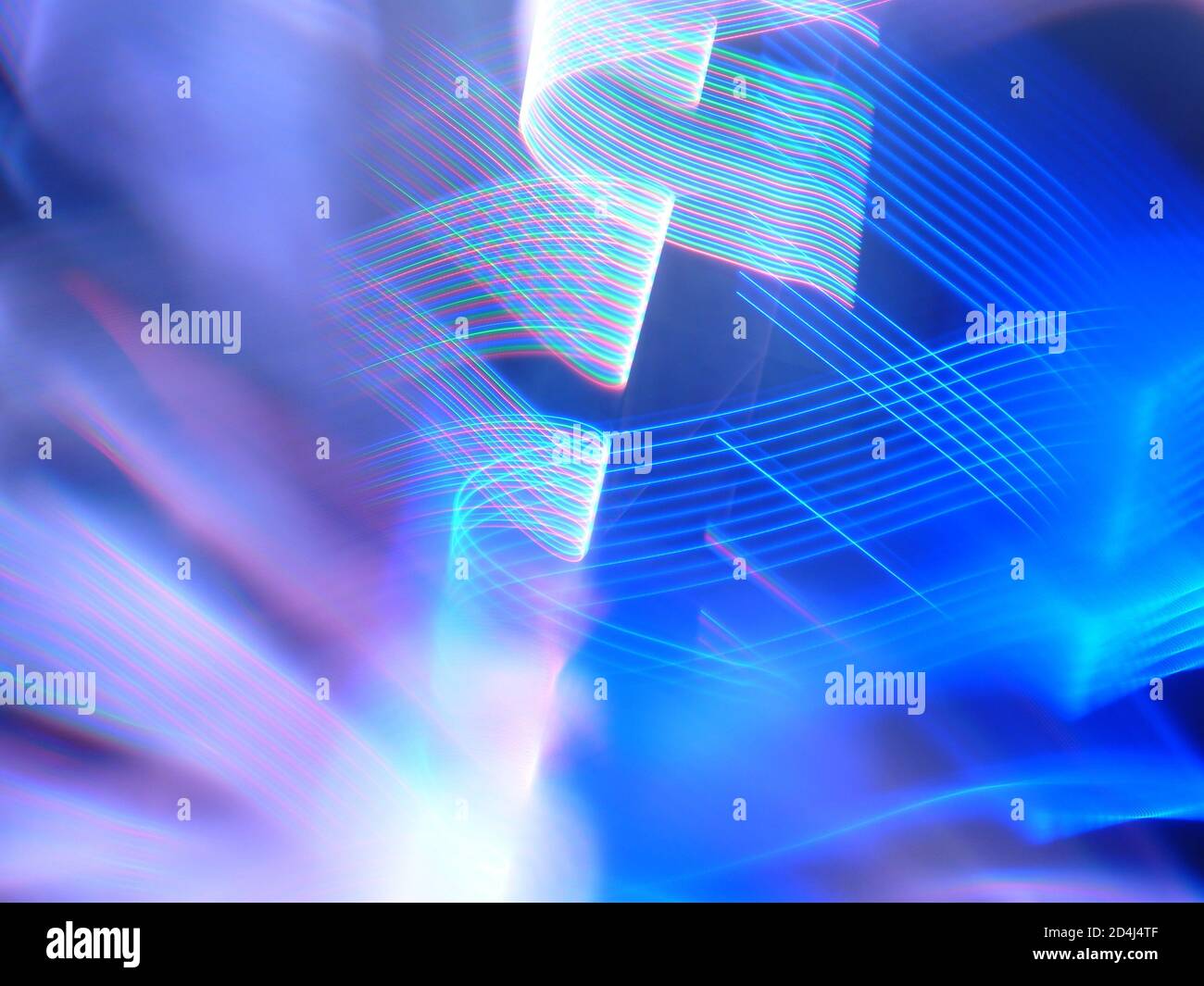 Abstract background with staggered, refracted, mottled light layers and ...