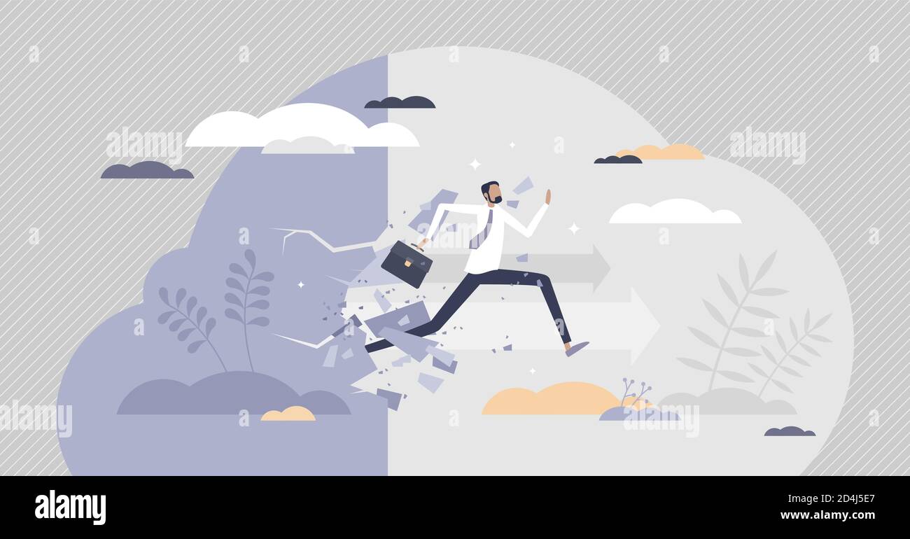 Overcoming obstacles as difficulty or problem in business tiny person ...