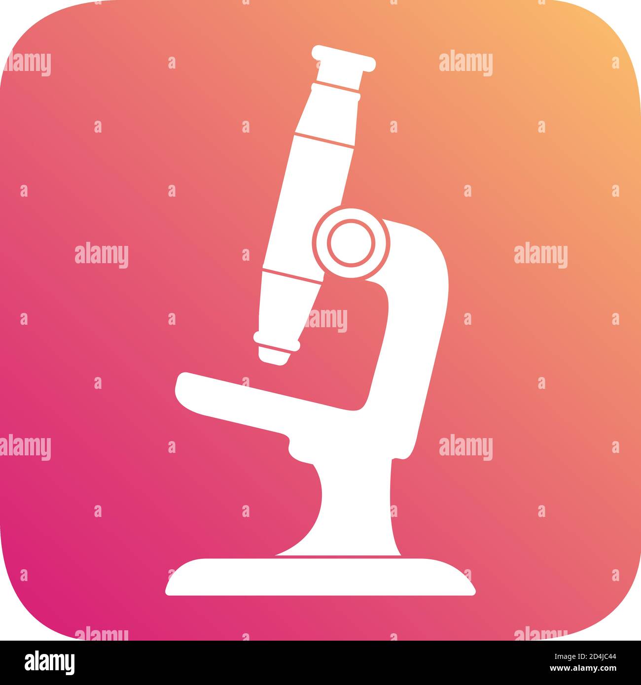 Microscope icon. Flat vector gradient. Science laboratory Stock Vector ...