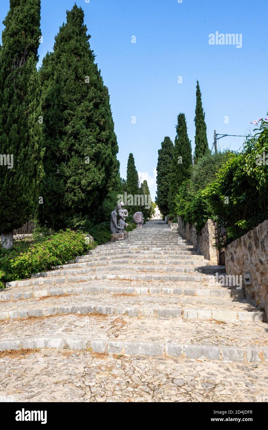 The Calvari Steps is an ancient stone staircase leading from the ...
