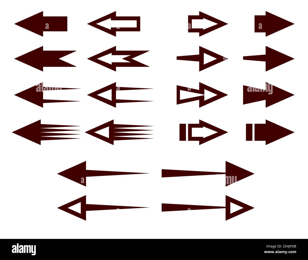 Pointers and arrows indicating the direction of movement. For signs ...