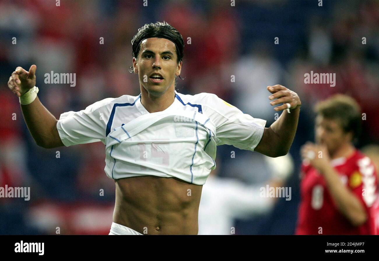 Milan baros celebrates hi-res stock photography and images - Alamy