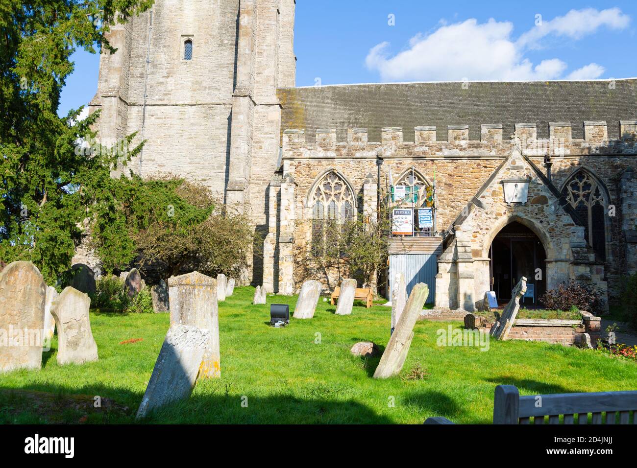 Repairs to st. mildreds church, tenterden, kent, uk Stock Photo - Alamy
