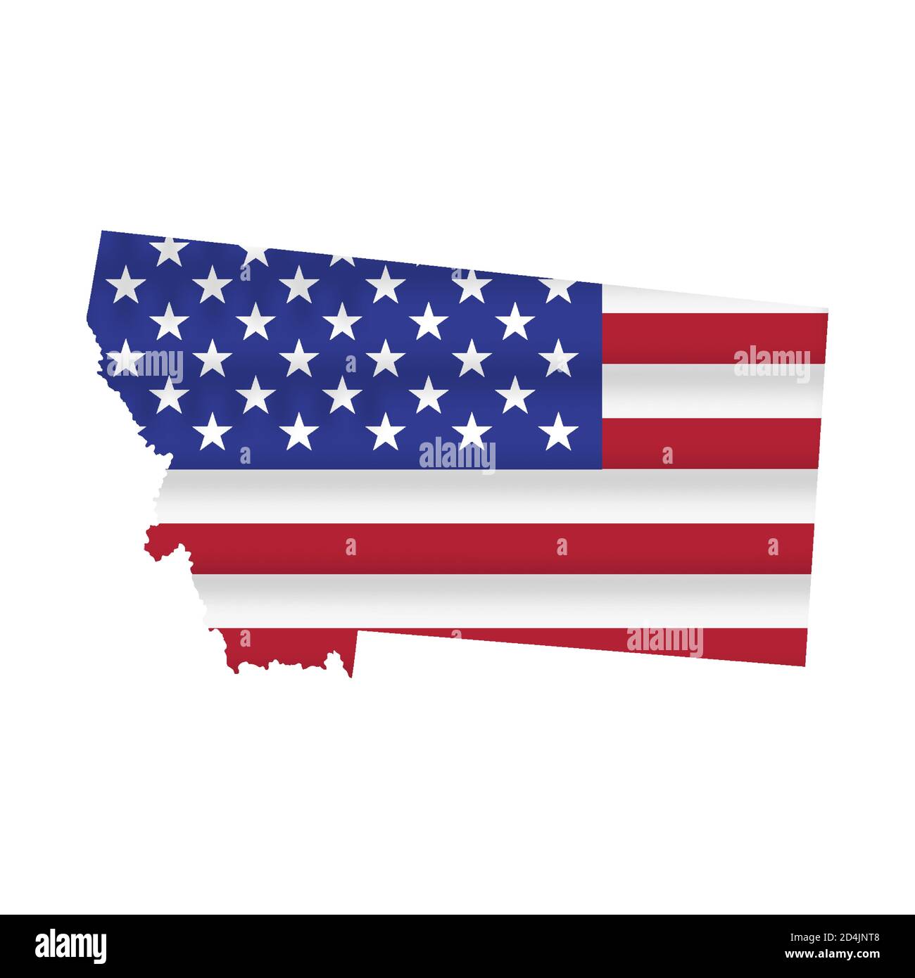Montana US state flag map vector isolated Stock Vector Image & Art - Alamy