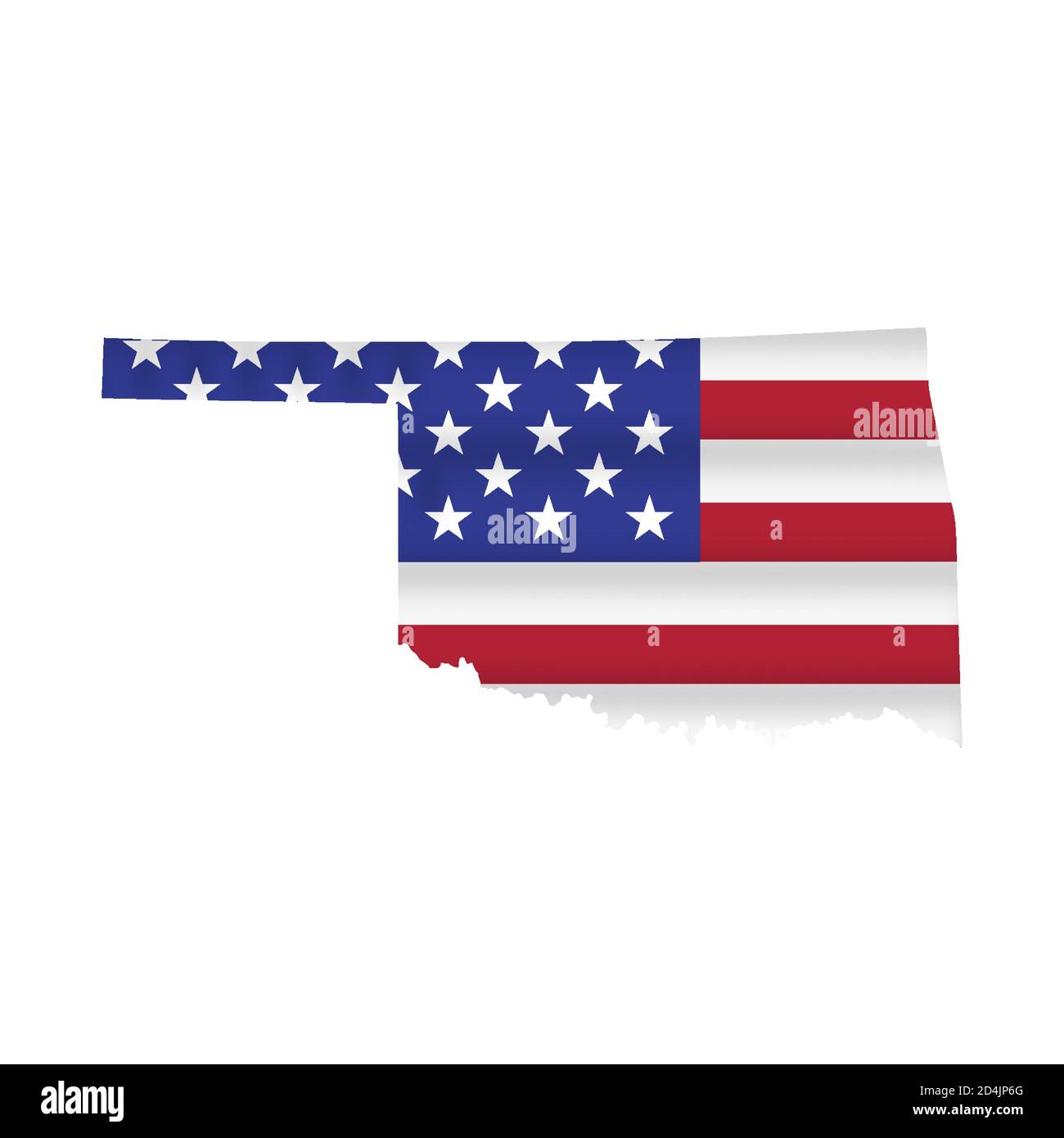 Oklahoma US state flag map vector isolated Stock Vector Image & Art - Alamy