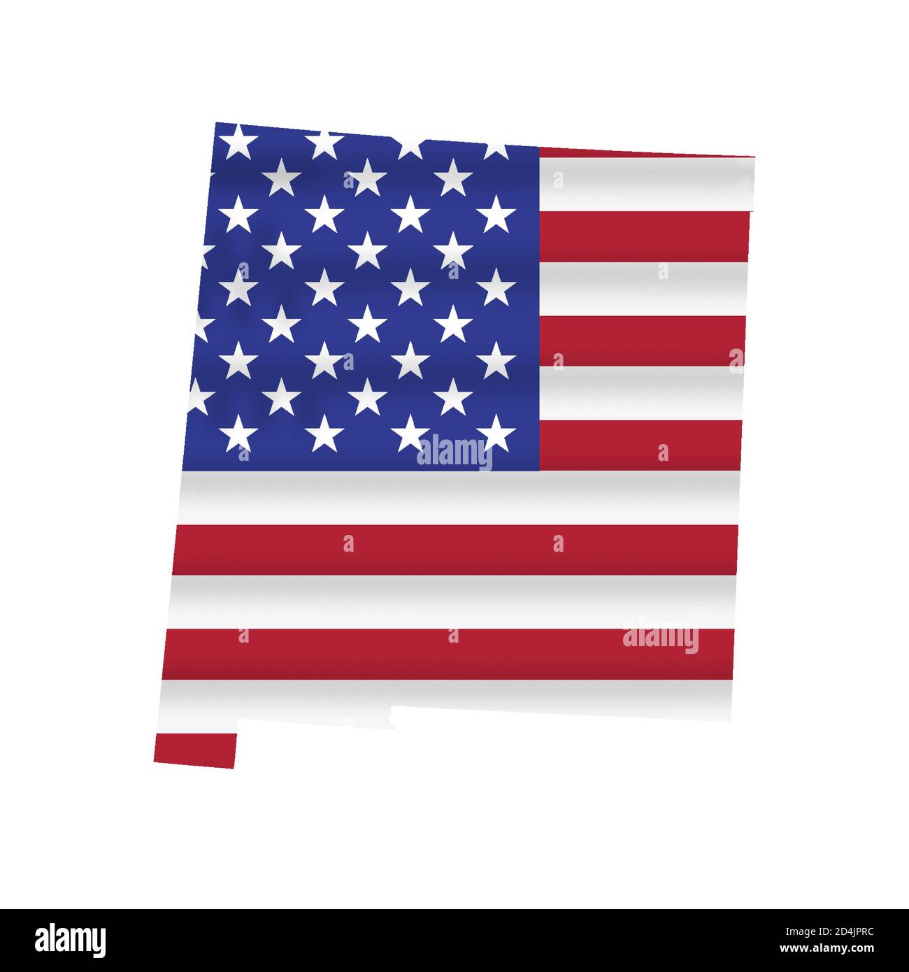New Mexico US state flag map vector isolated Stock Vector Image & Art ...