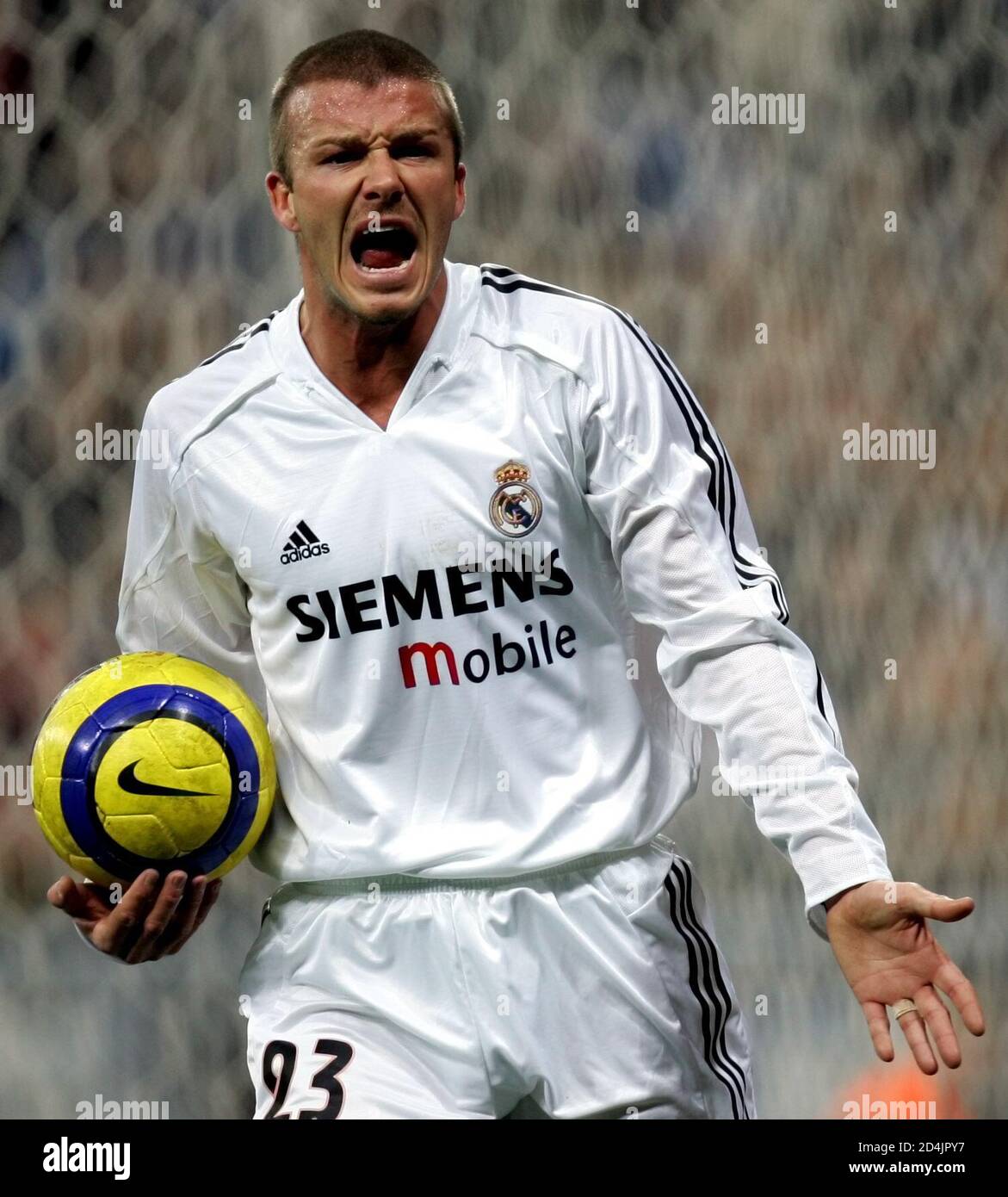 Beckham real madrid perez hi-res stock photography and images - Alamy