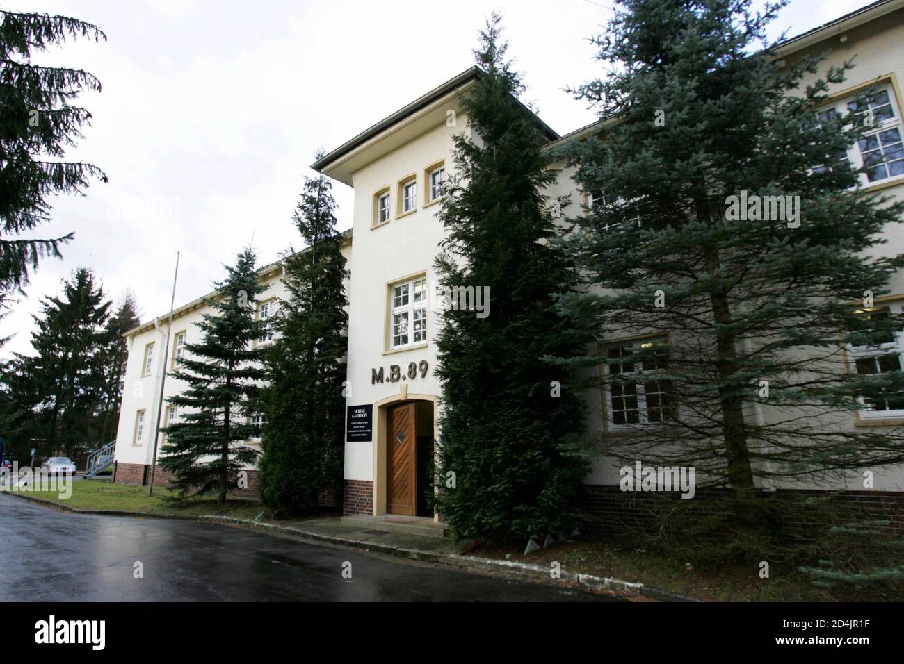 The entrance court martial building bergen hohne army barracks hi-res ...