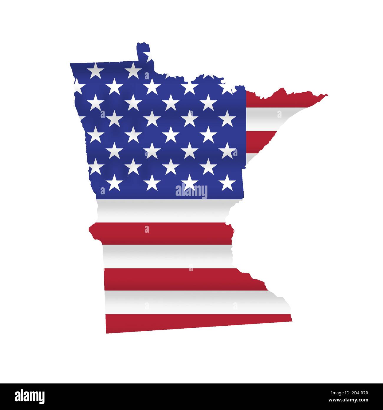 Minnesota US state flag map vector isolated Stock Vector Image & Art ...