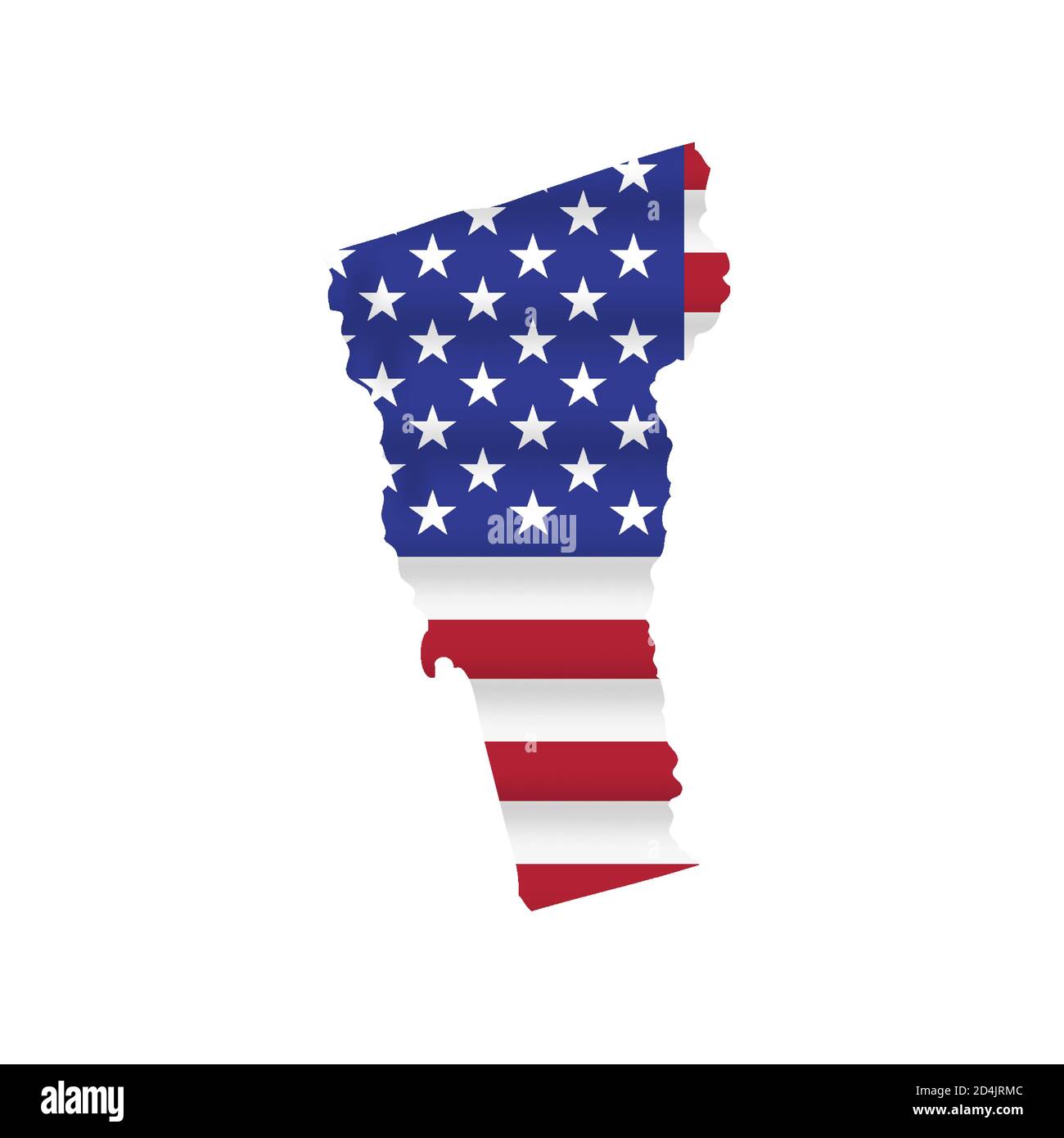 Vermont US state flag map vector isolated Stock Vector Image & Art - Alamy