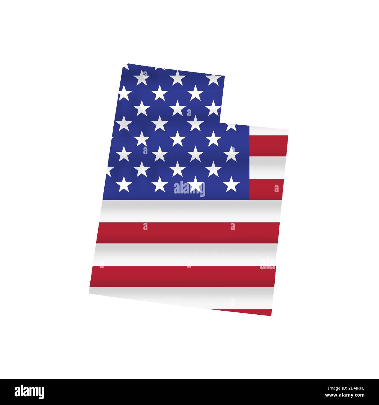 Utah US state flag map vector isolated Stock Vector Image & Art - Alamy