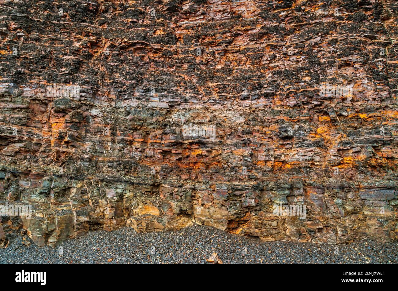 Complex of mudstones and siltstones in an abandoned quarry in South ...