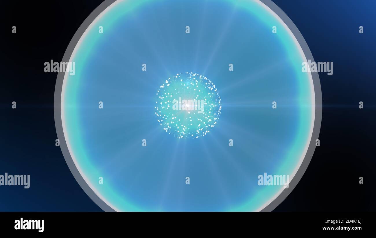 atom abstract light model, 3d illustration render Stock Photo - Alamy