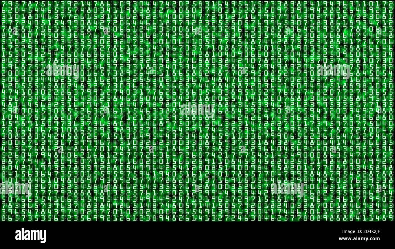 Digital number abstract background. Information code illustration Stock ...