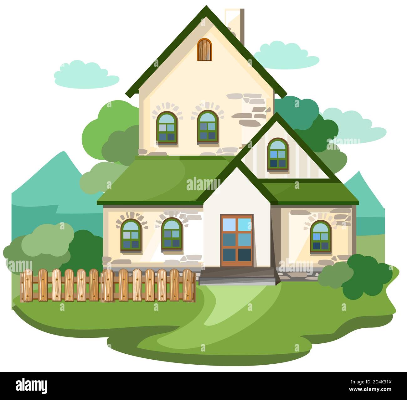 Two storey house icon icon cartoon hi-res stock photography and images ...