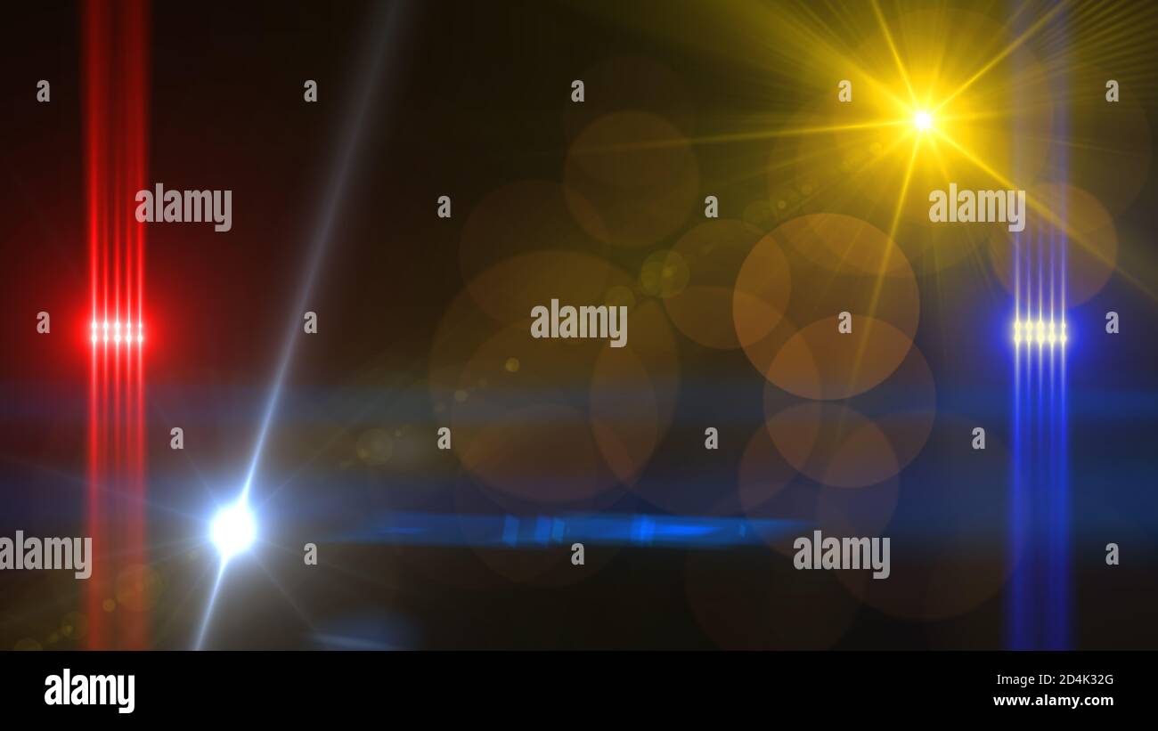 Digital lens light flare in space, 3d render Stock Photo - Alamy