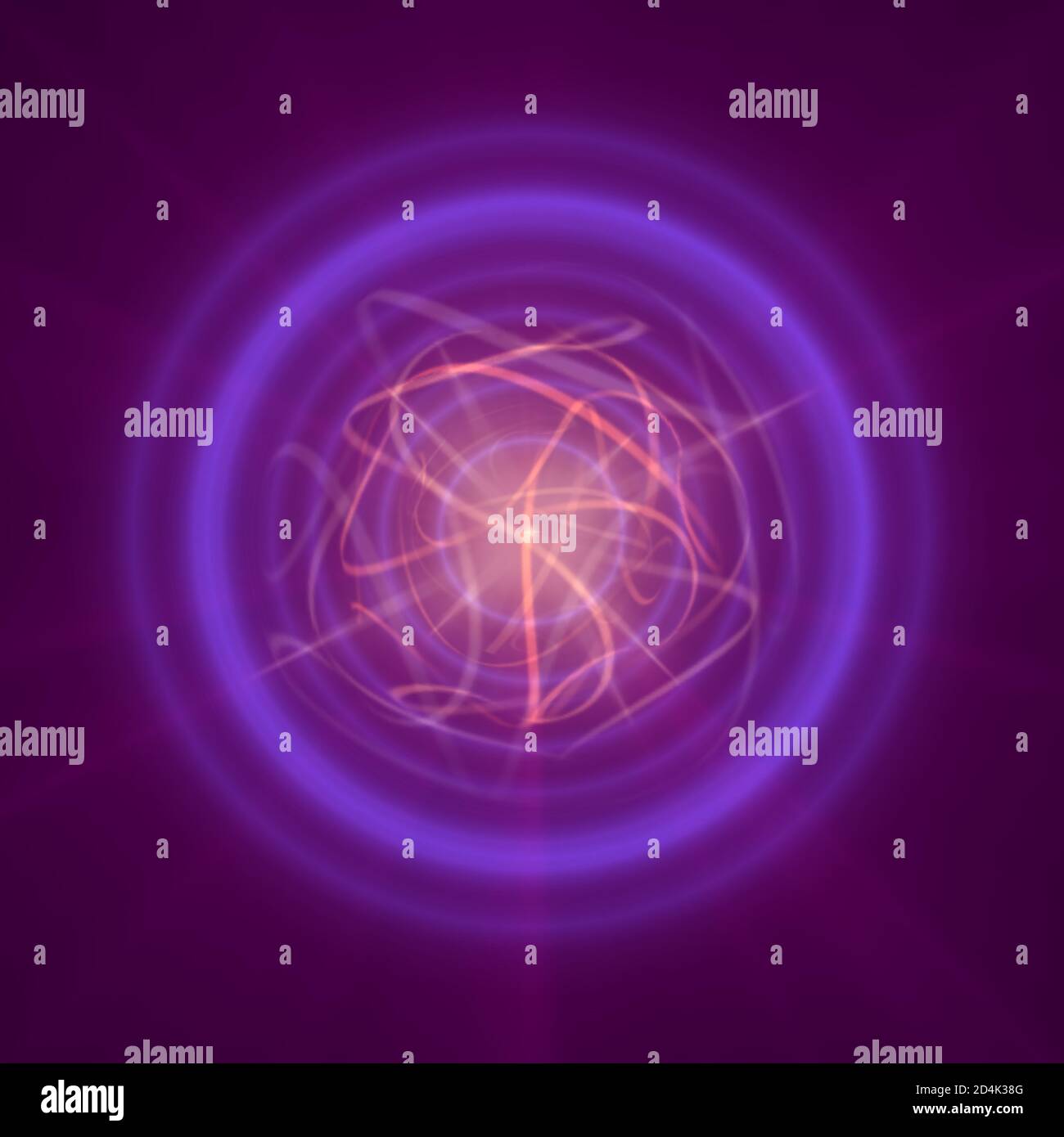 Highly magnetized rotating neutron star, abstract illustration Stock ...