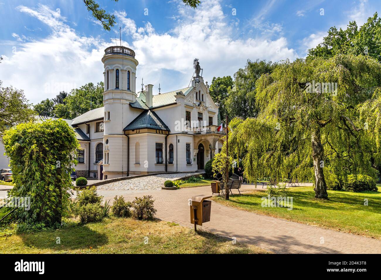 Oblegorek, Swietokrzyskie / Poland - 2020/08/16: Panoramic view of ...