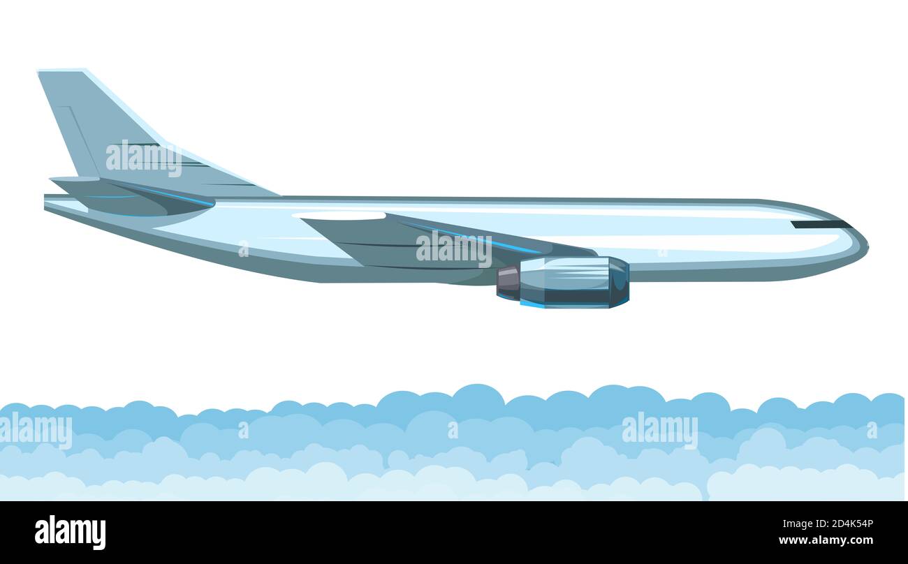 Cargo airplane. Vector. Airplane for the transport of goods. Plane ...