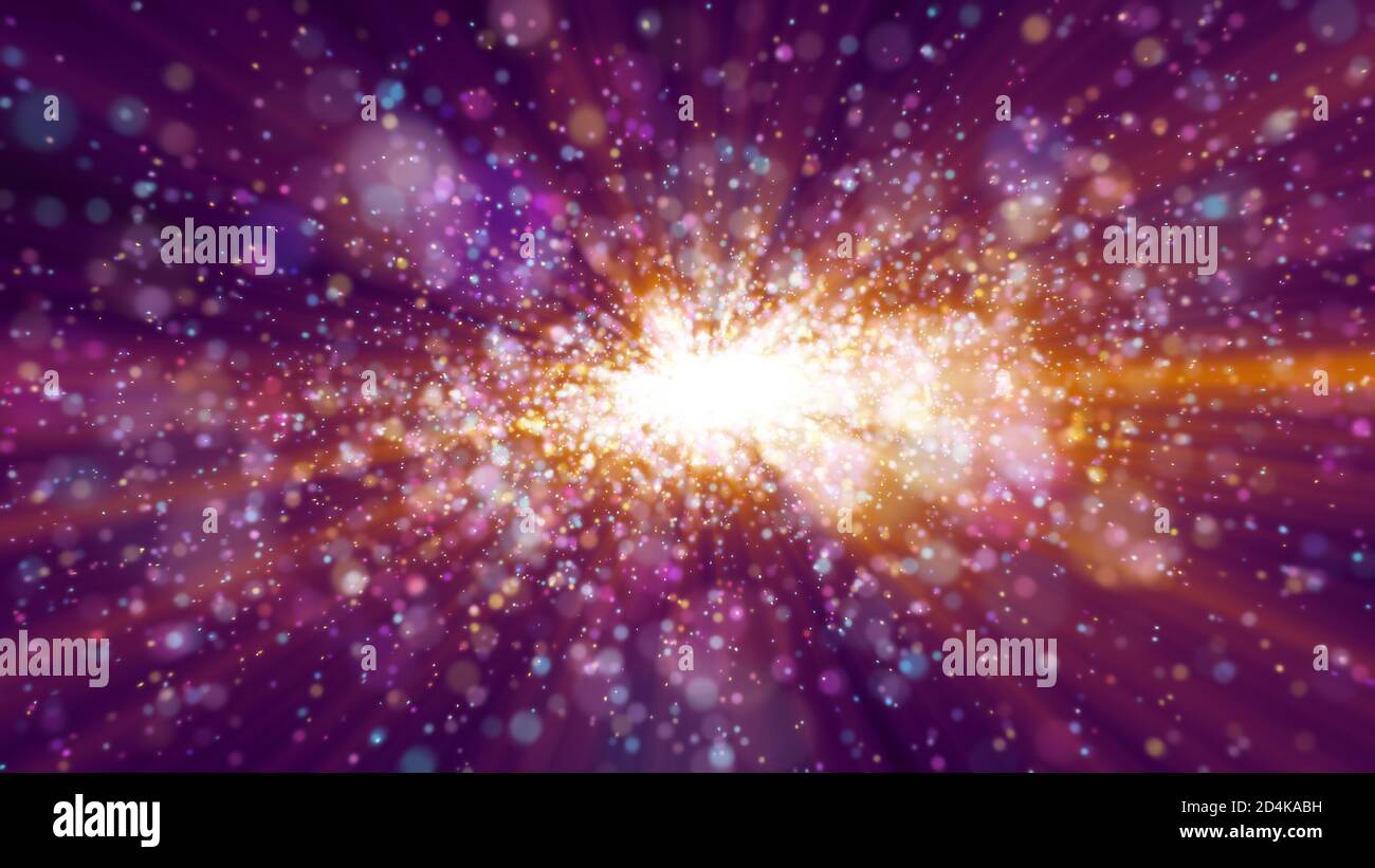3d particle blast galaxy space hi-res stock photography and images - Alamy
