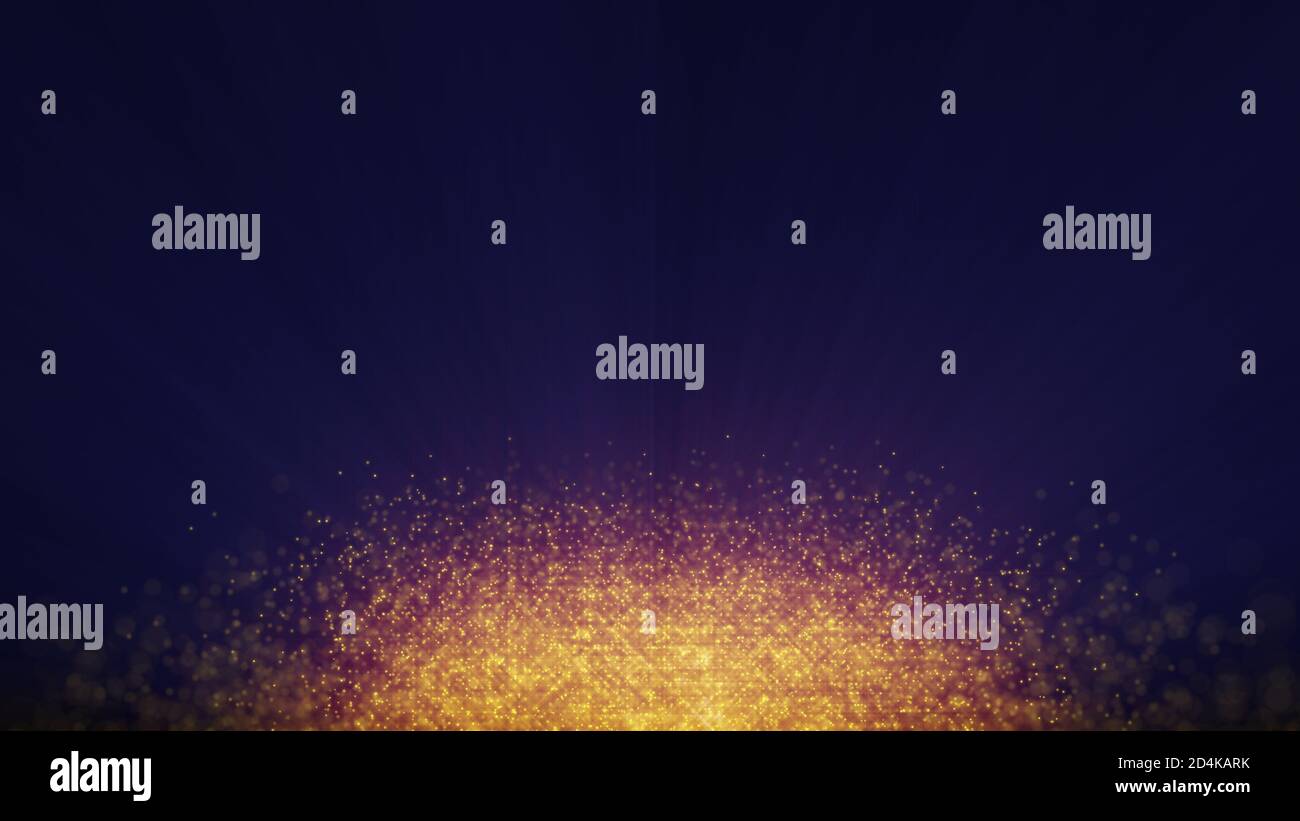 Burning red hot flying sparks fire in the night sky illustration Stock ...