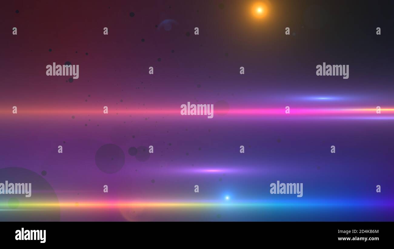 abstract space planets light stars illustration Stock Photo - Alamy