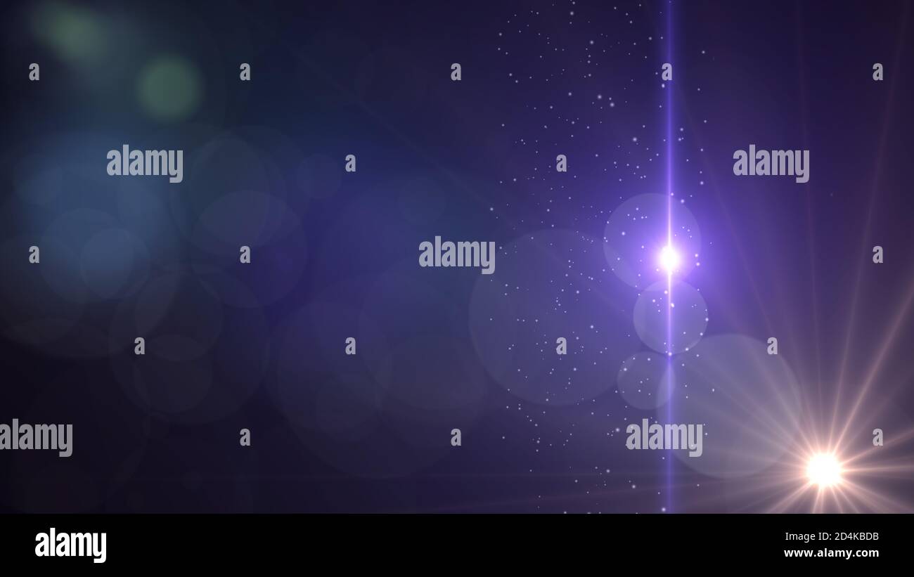 abstract stars lens light in space, illustration Stock Photo - Alamy