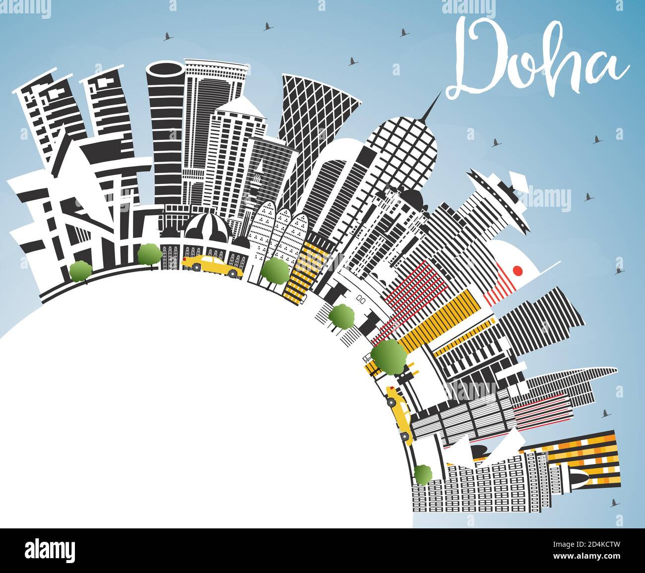 Qatar doha city Stock Vector Images - Alamy