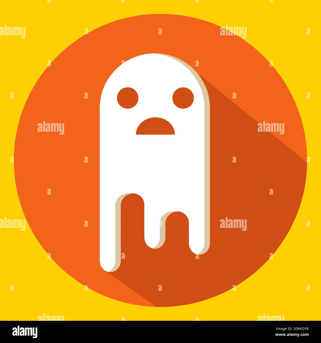 Ghost halloween icon character.Cartoon Illustration flat vector Stock ...