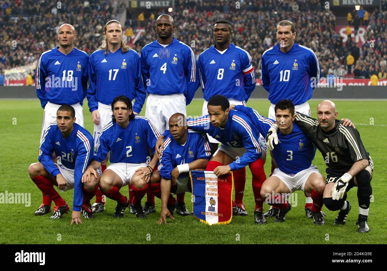 Thierry henry marcel desailly patrick vieira zinedine zidane hi-res ...