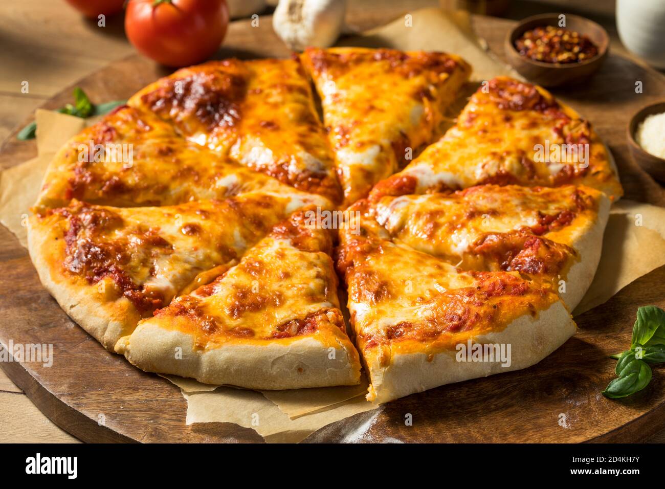 Parmesan cheese pizza hi-res stock photography and images - Alamy
