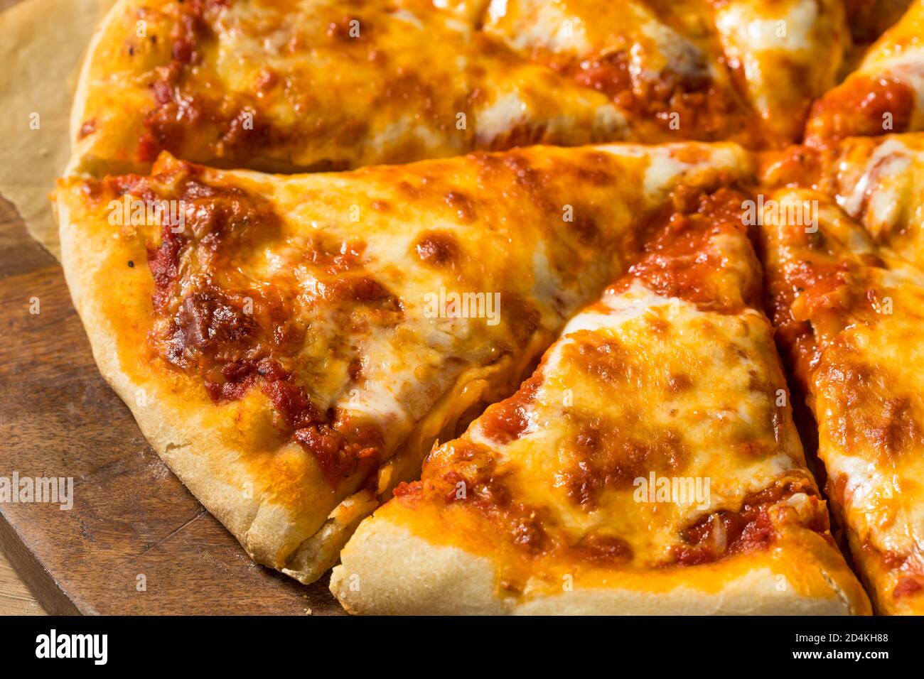 Homemade Italian Cheese Pizza with Sauce and Basil Stock Photo - Alamy