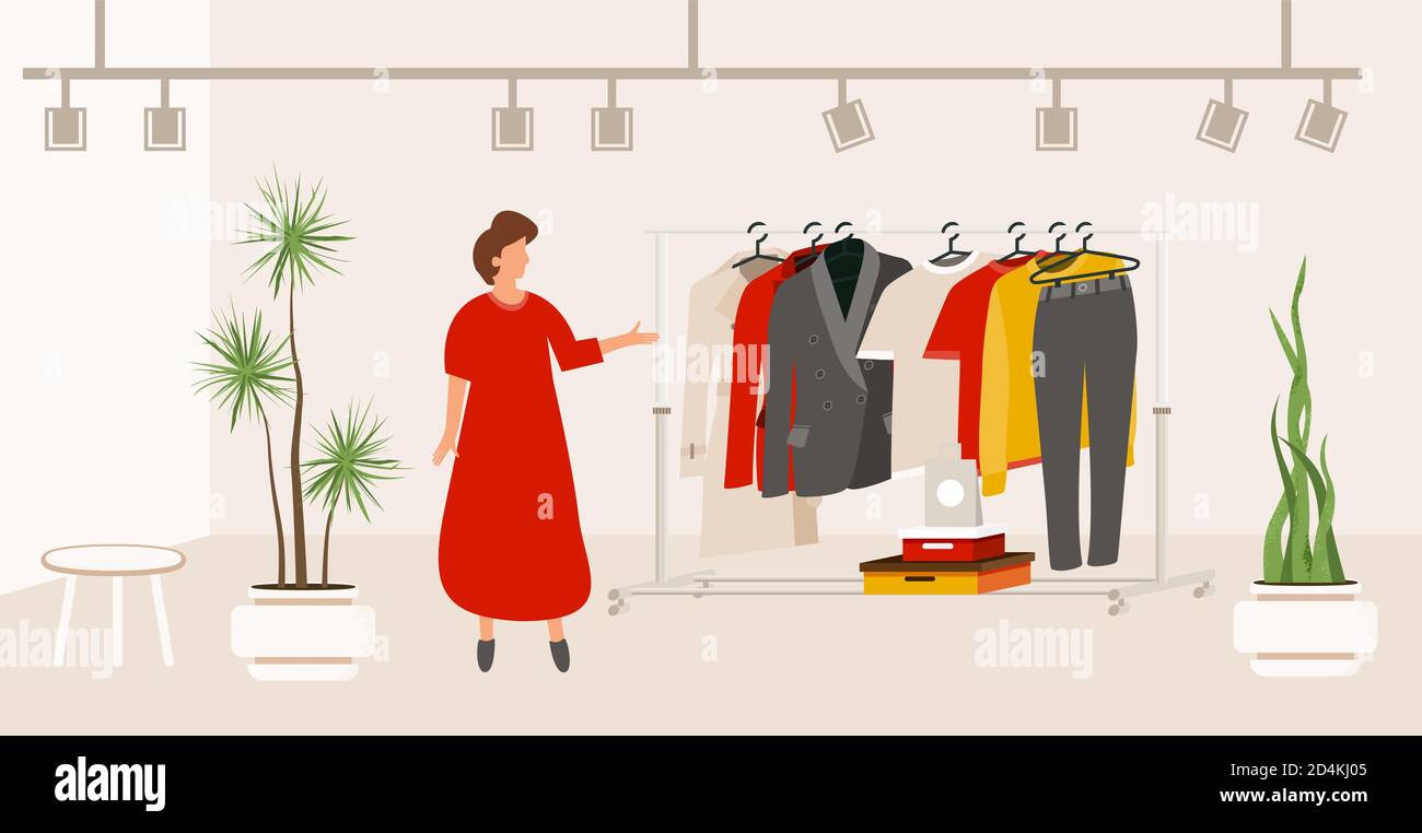 Fashion boutique concept Stock Vector Images - Alamy