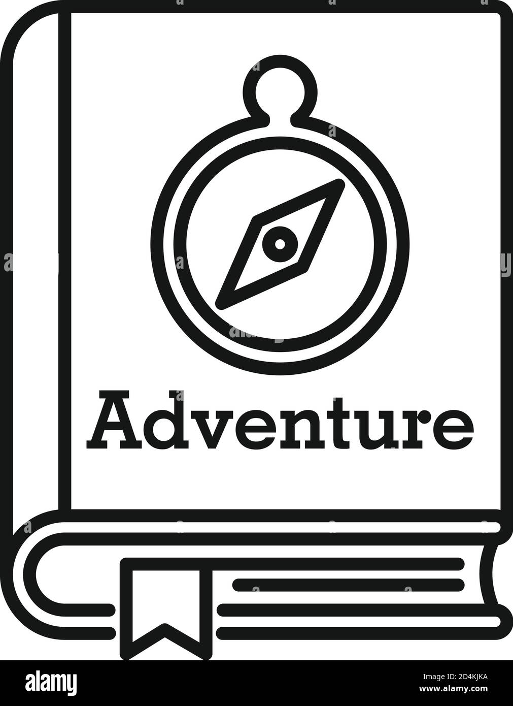 Adventure book icon. Outline adventure book vector icon for web design ...