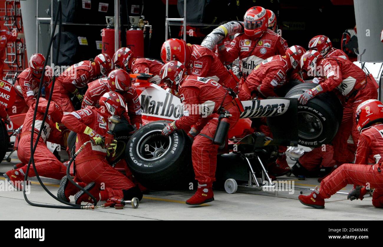 Michael schumacher pit stop hi-res stock photography and images - Alamy