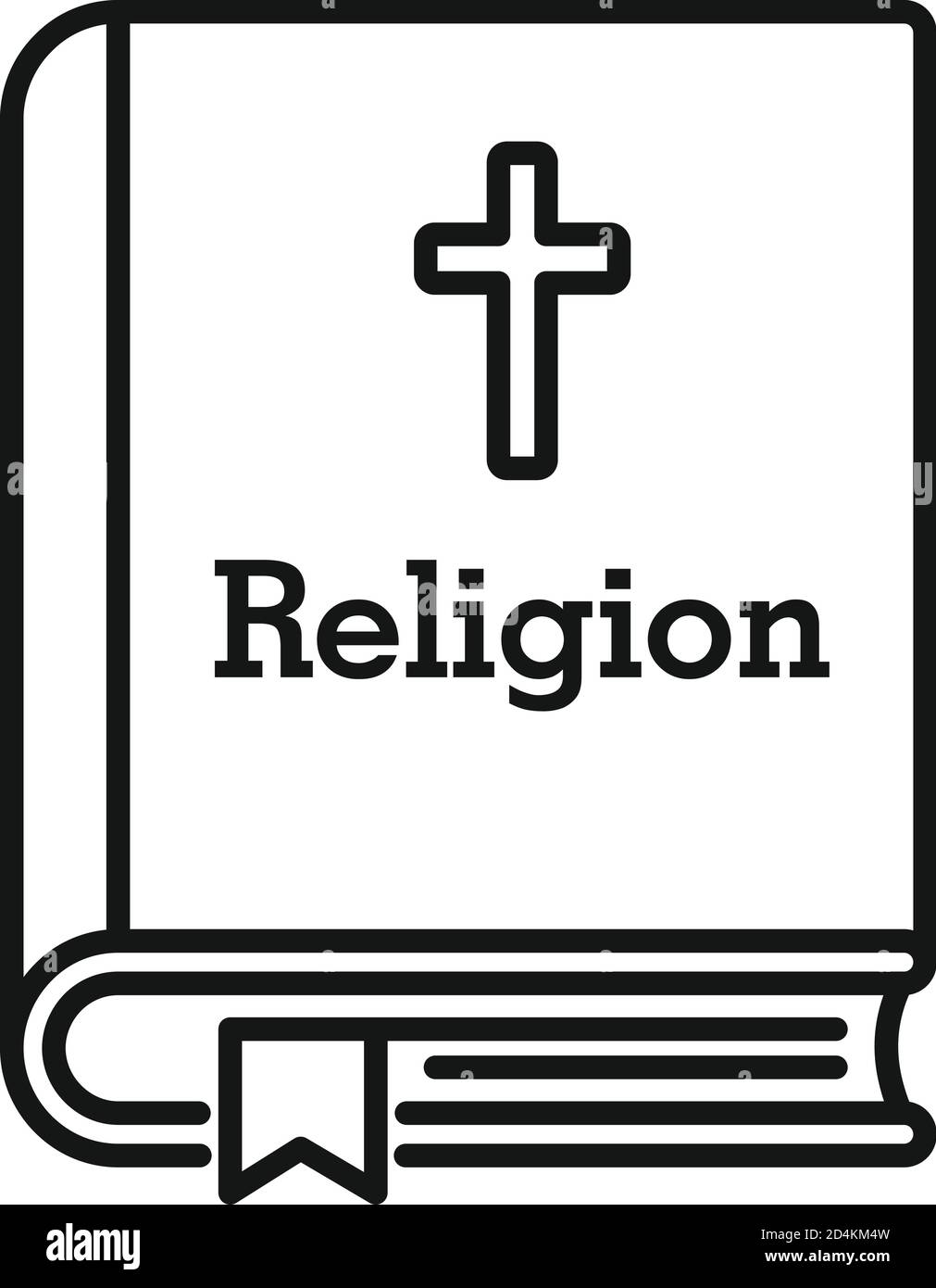 Religion book icon. Outline religion book vector icon for web design ...
