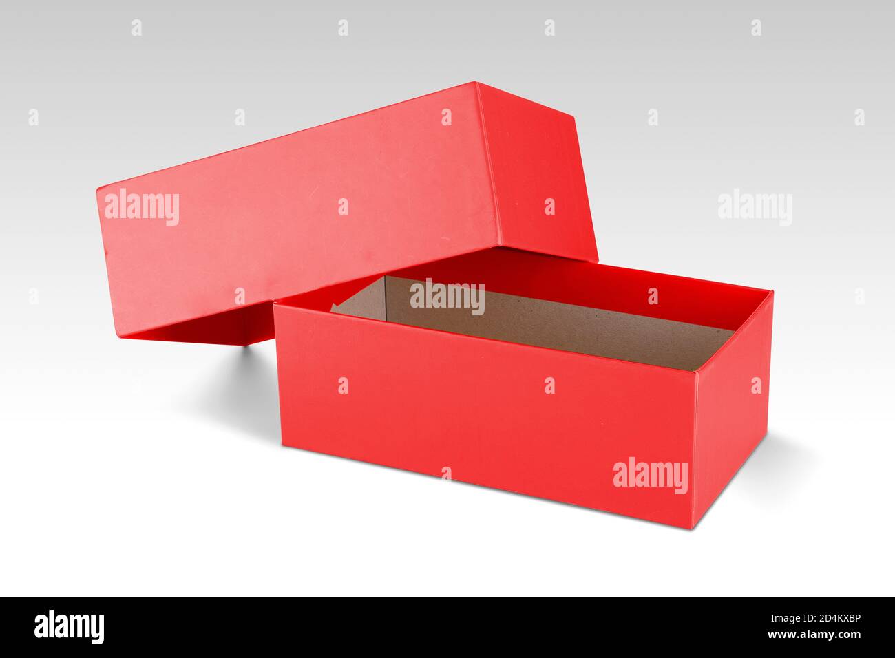 Blank Red Product Packaging Open Box For Mock ups Stock Photo - Alamy