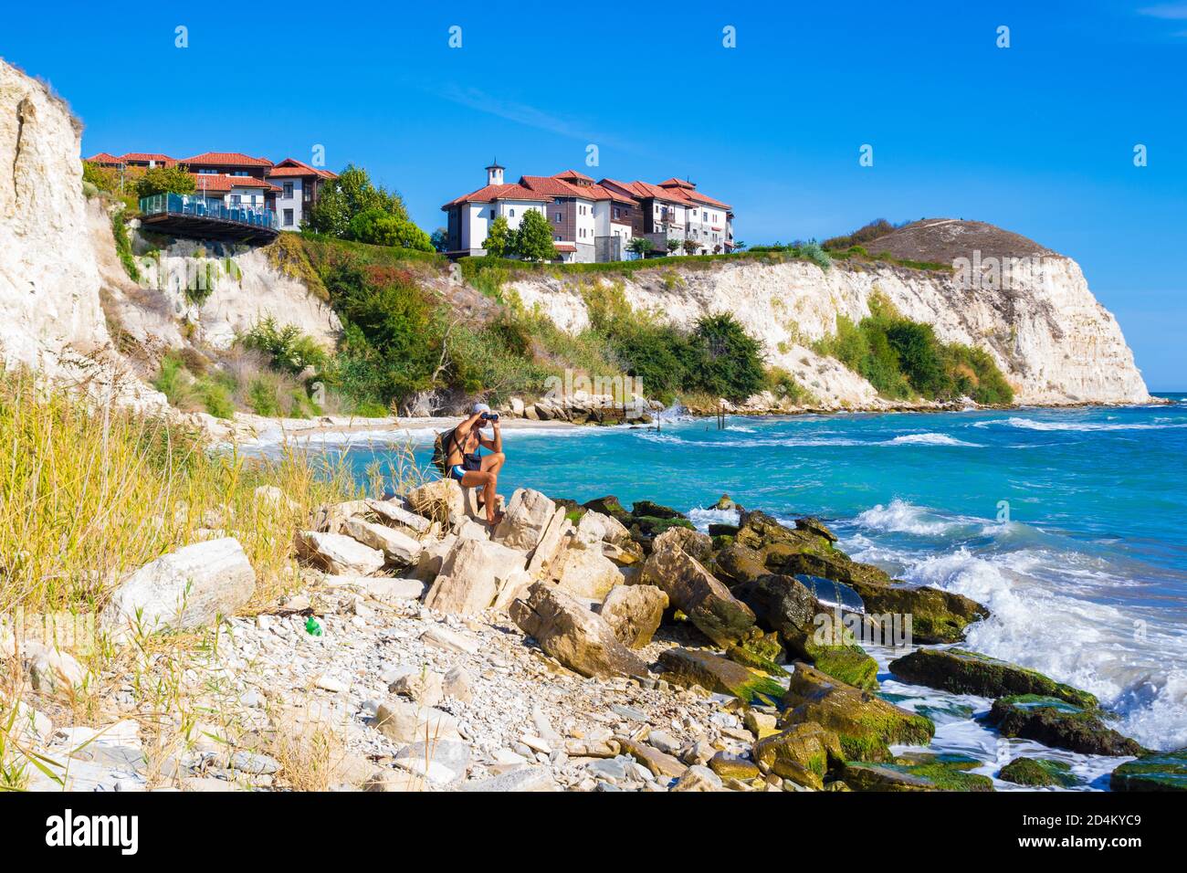 Summer view of Adora Beach near Topola village in Kavarna Municipality ...