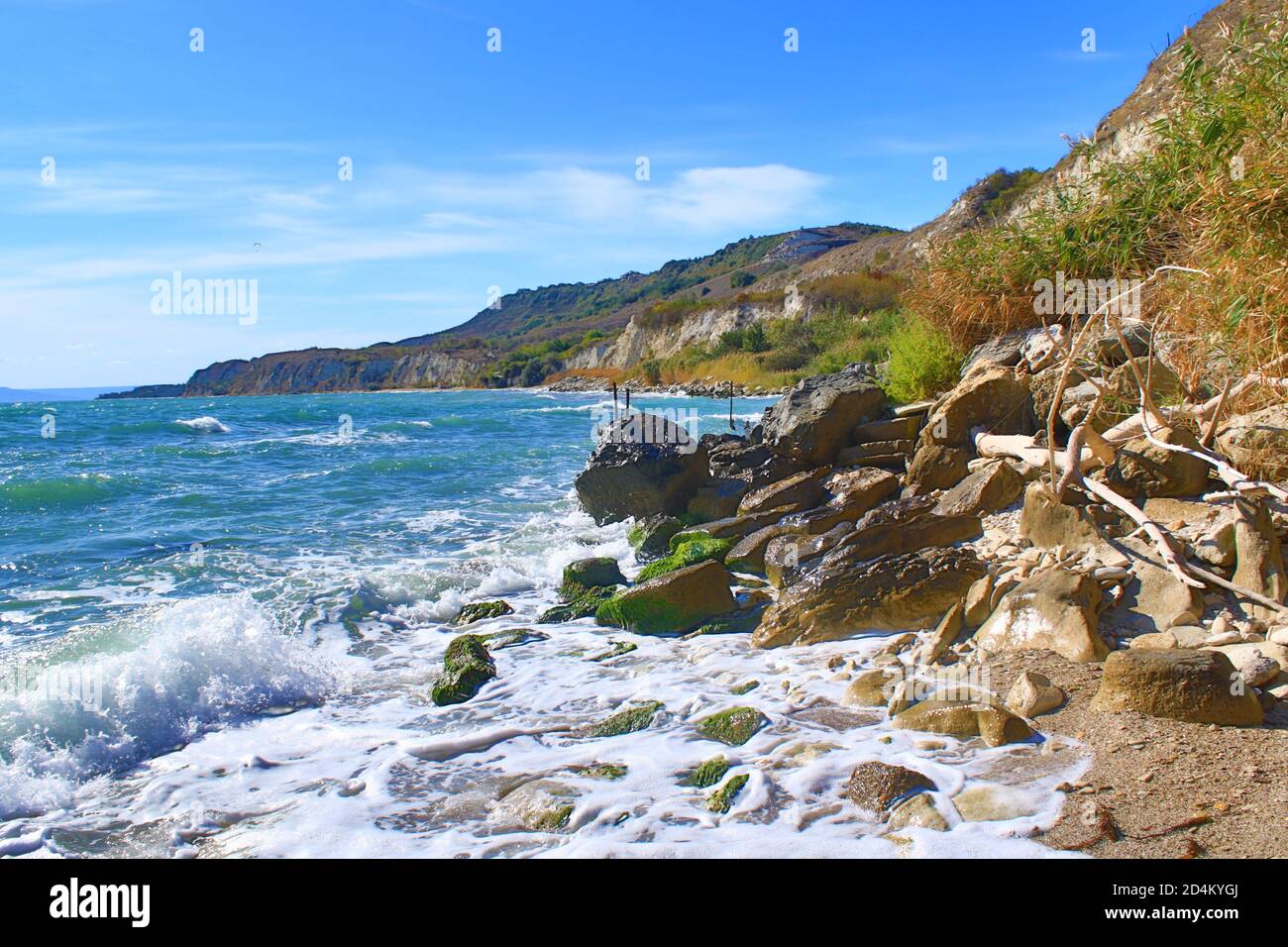 Summer view of Adora Beach near Topola village in Kavarna Municipality ...